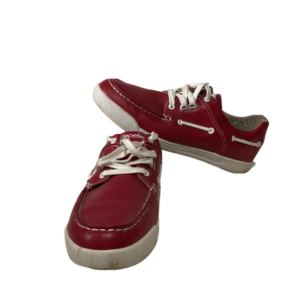 Pelle Pelle | Shoes | Pelle Pelle Leather Boat Shoes Red 5 Vintage Y2k ...